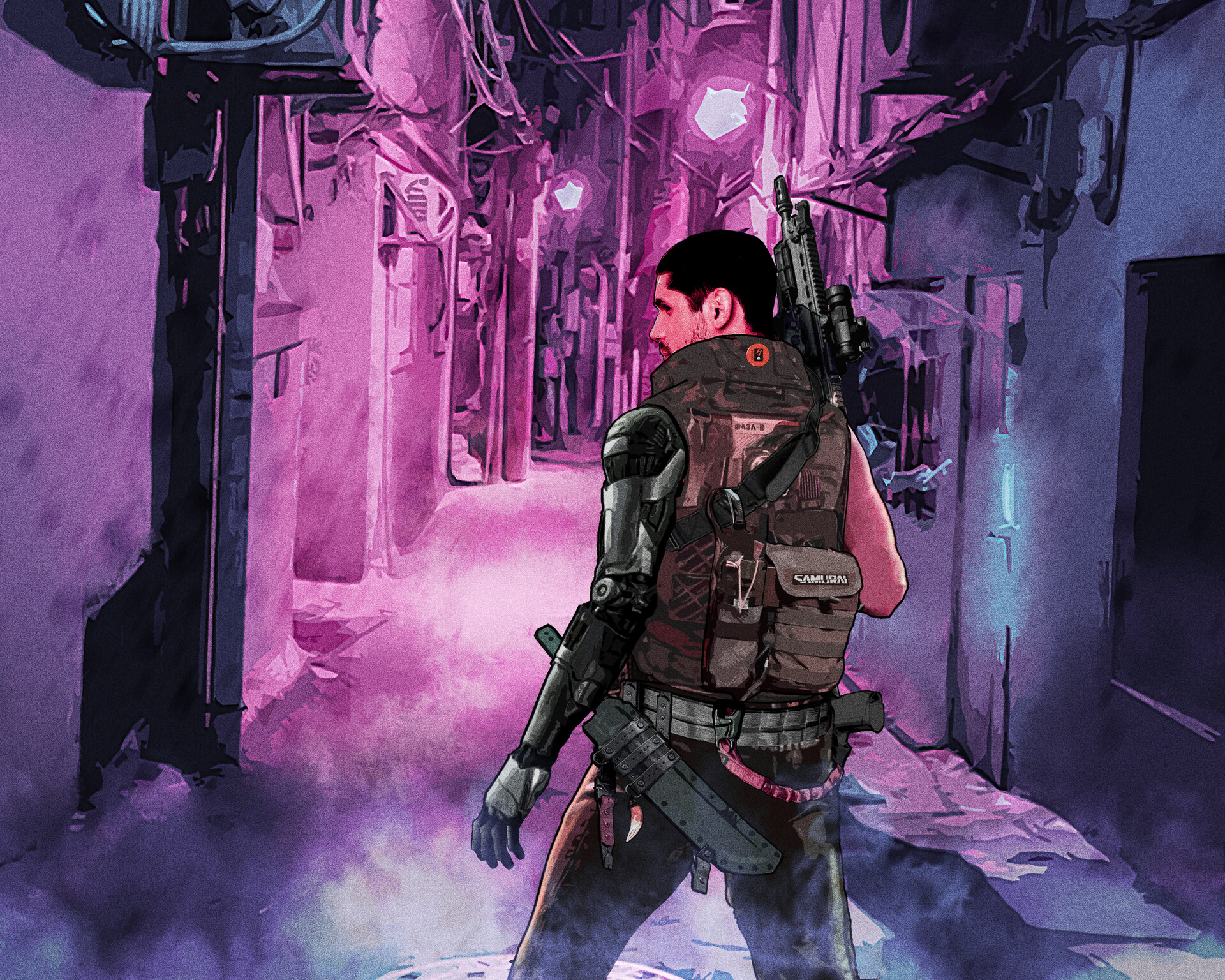 ArtStation - cyberpunk merc