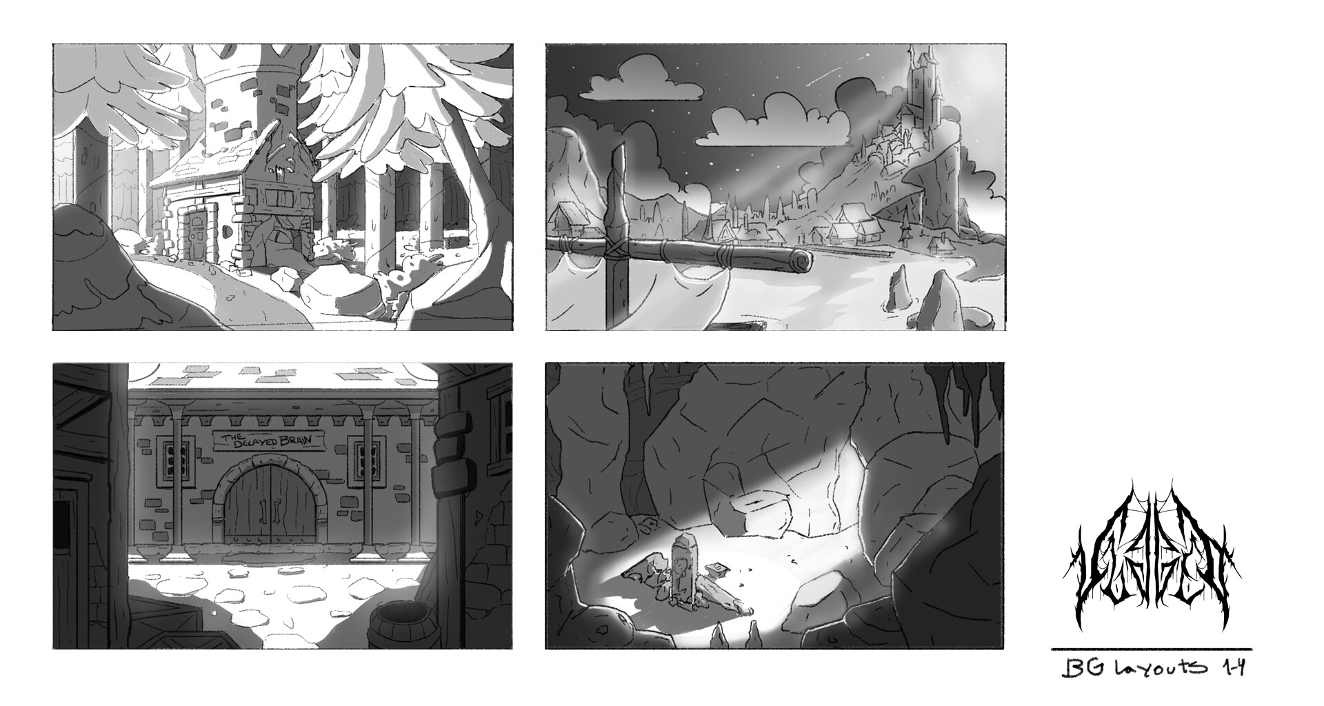 ArtStation - BG layouts practice