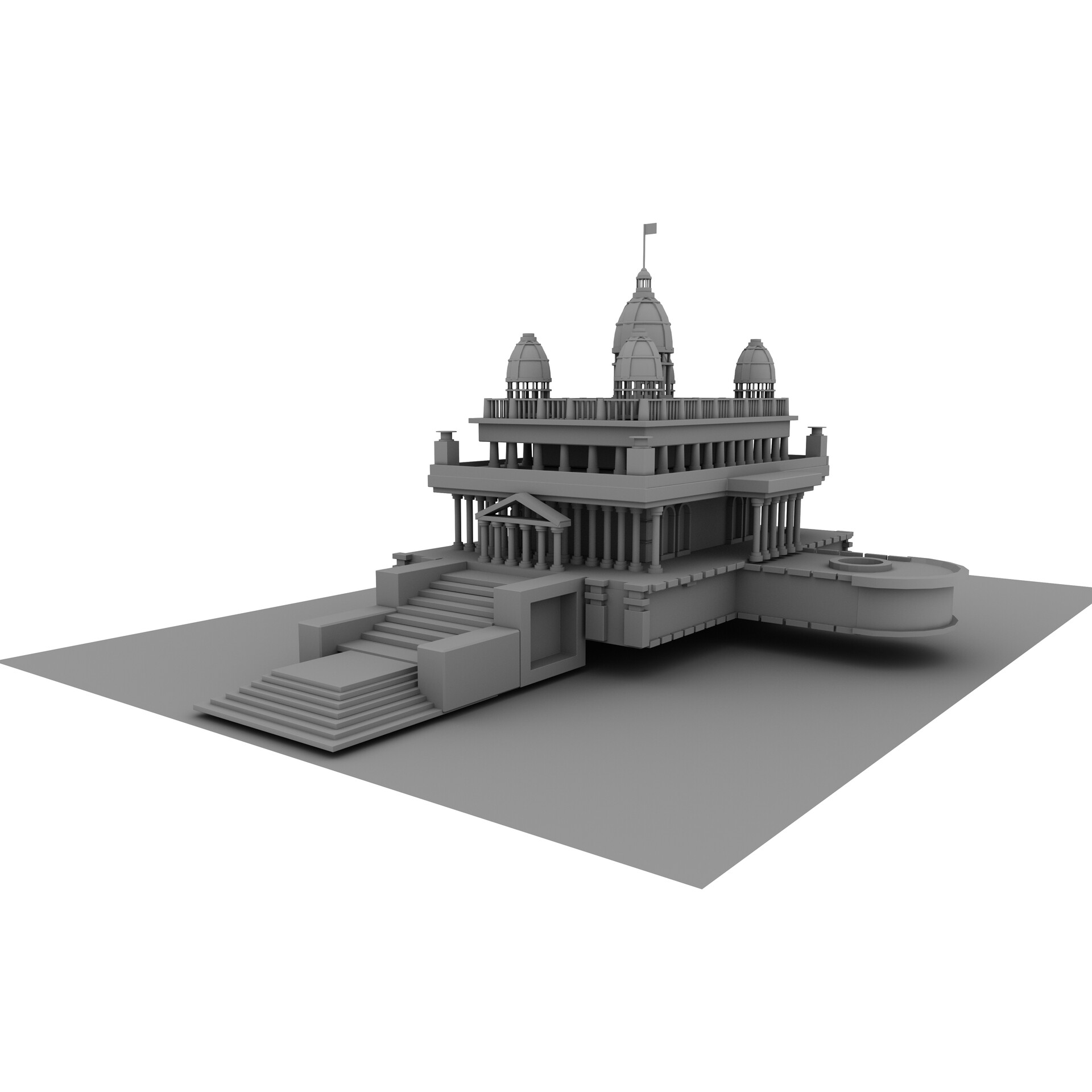 ArtStation - Temple modeling