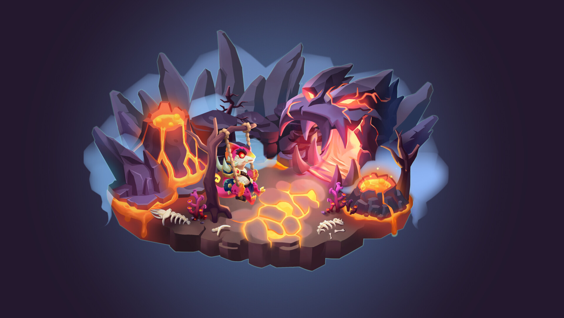 ArtStation - Lava lizard