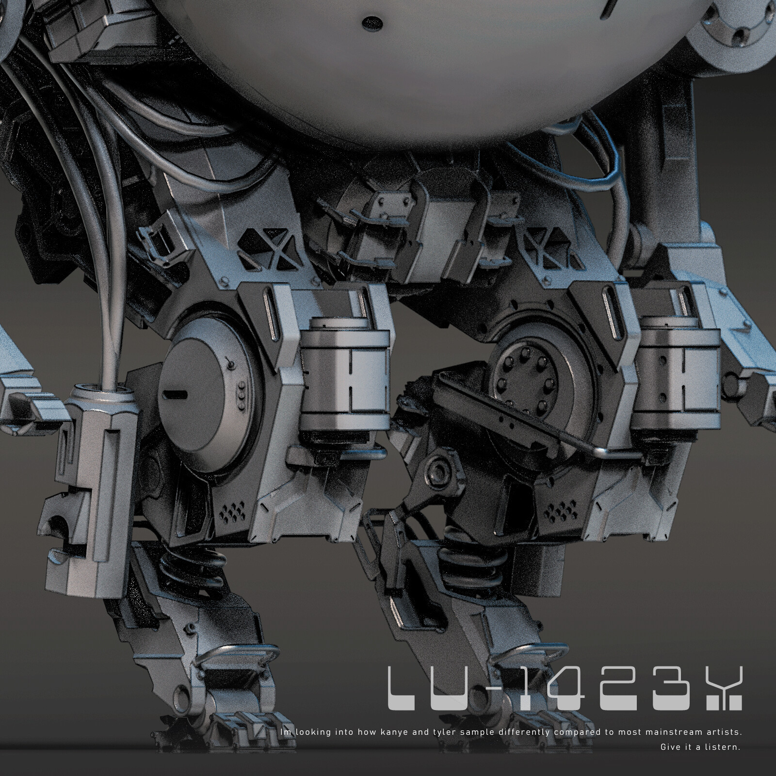 ArtStation - Mech robot leg