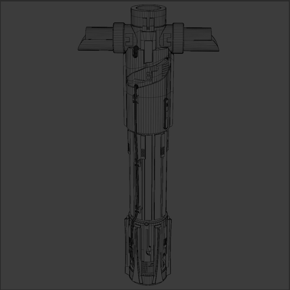 how to draw kylo rens lightsaber