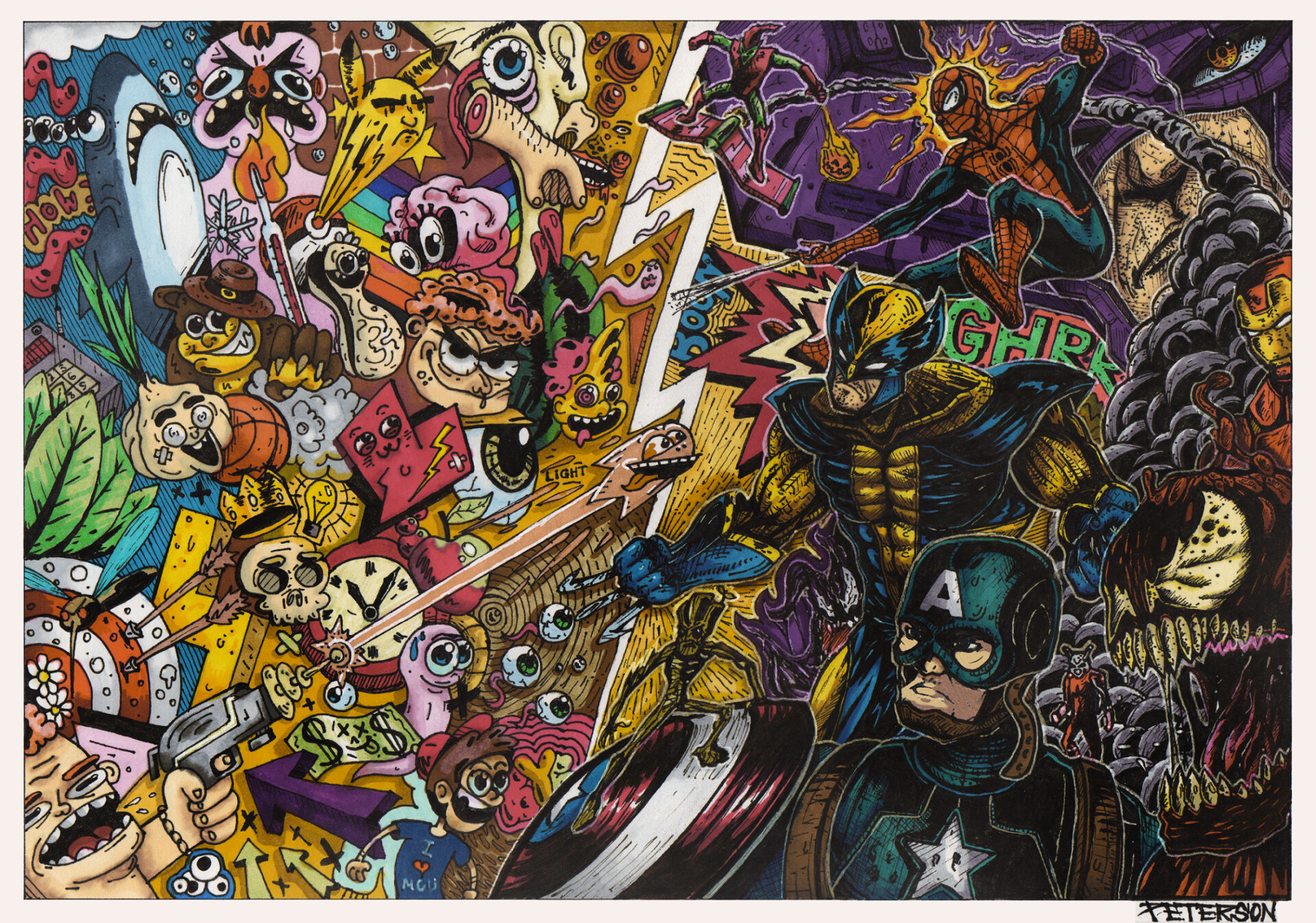 ArtStation - Doodle vs Marvel