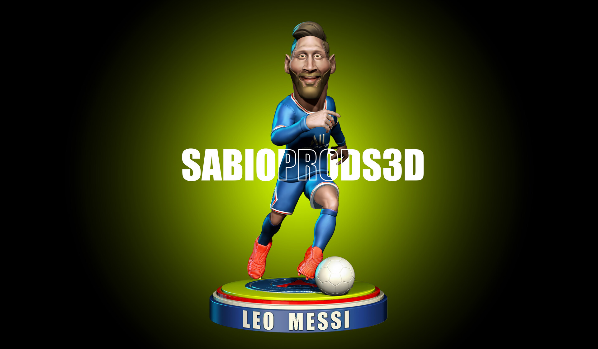 ArtStation - LEO MESSI (PSG / FC BARCELONA)SABIOPRODS 3D PRINT MODEL