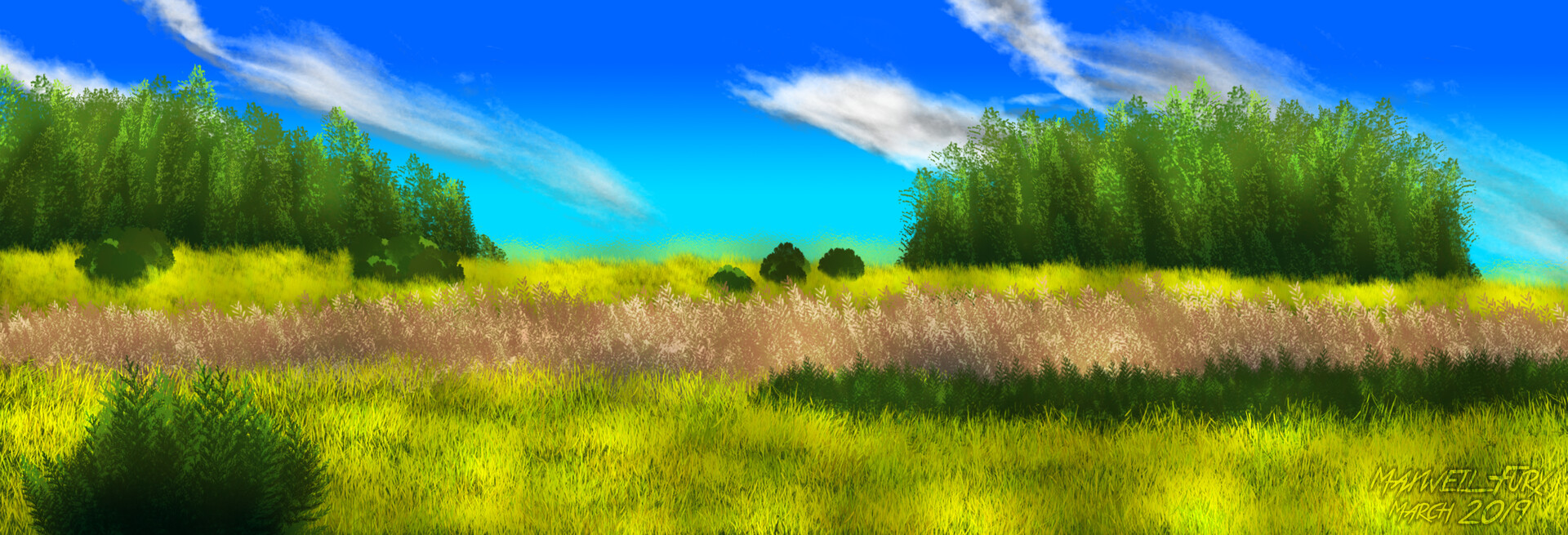 ArtStation - Summer field