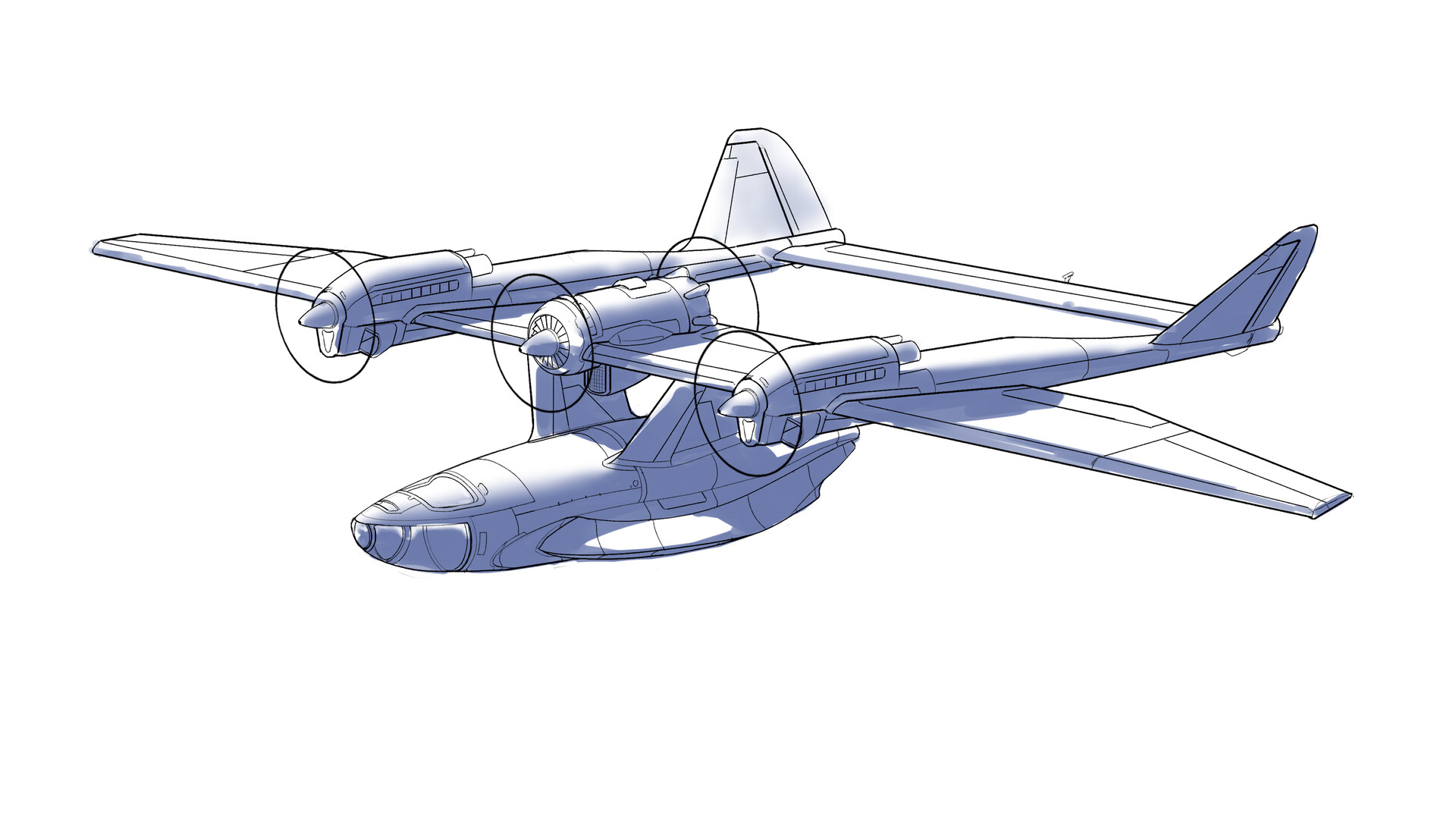 Seaplane Drawing