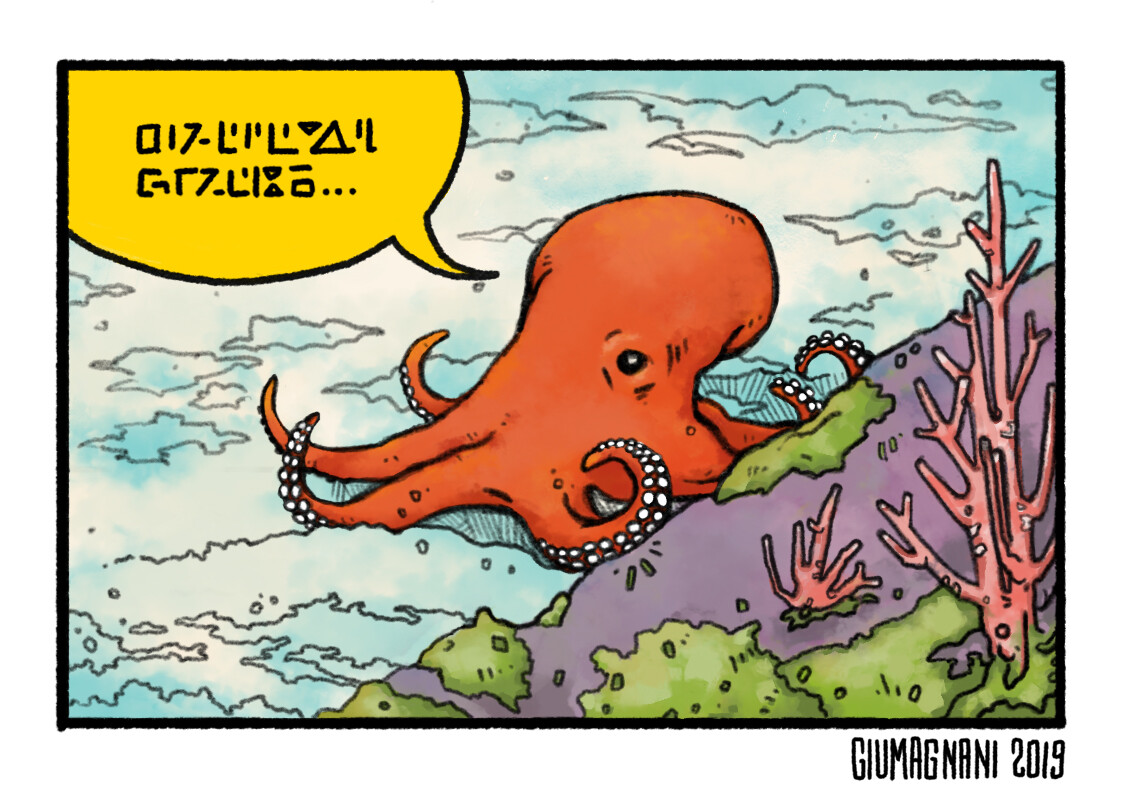 ArtStation - Octopus comic panel