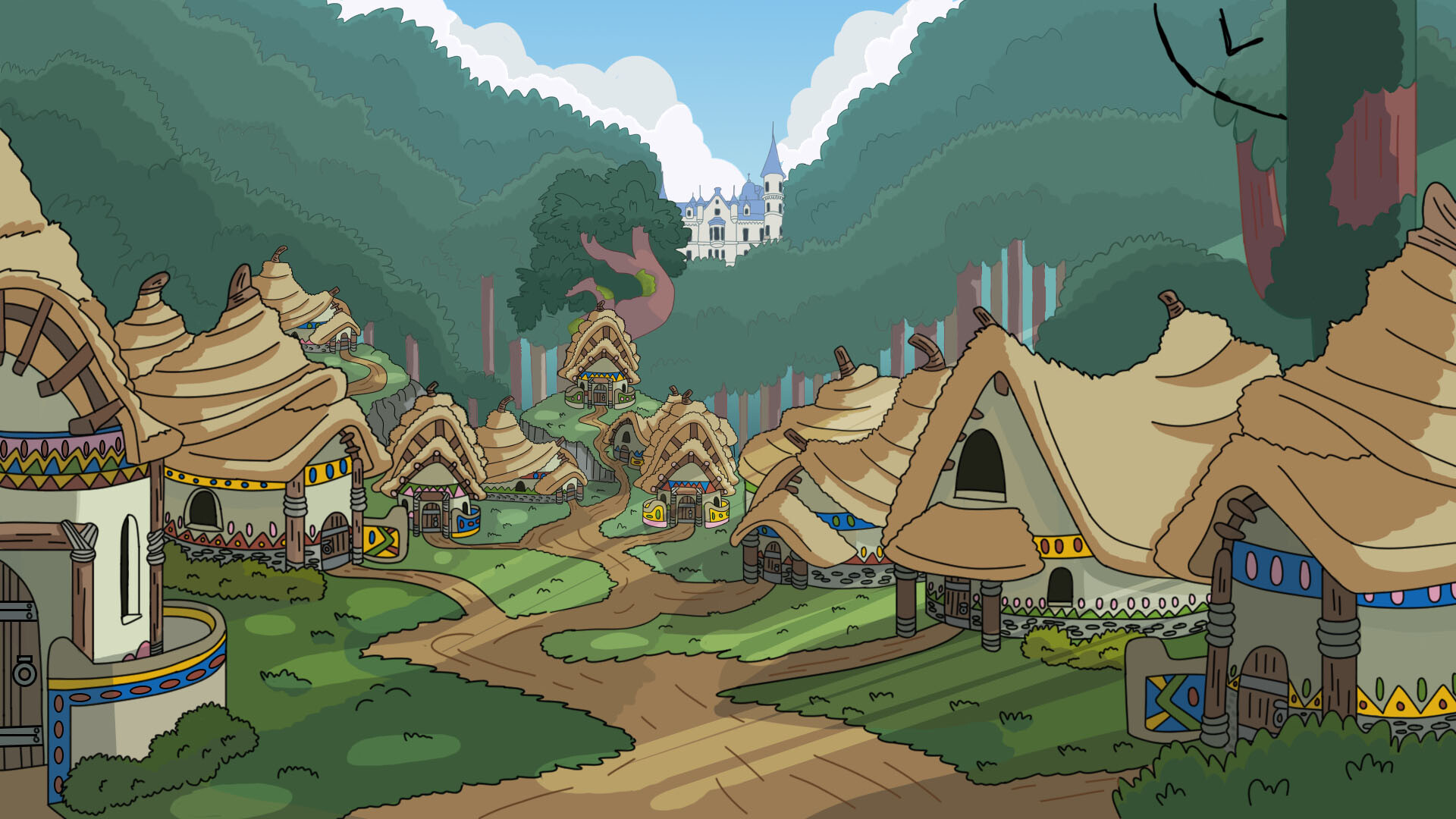 ArtStation - Village Background