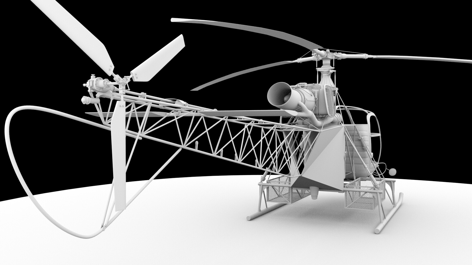 David Stewart - Aérospatiale SA-315B Lama Helicopter