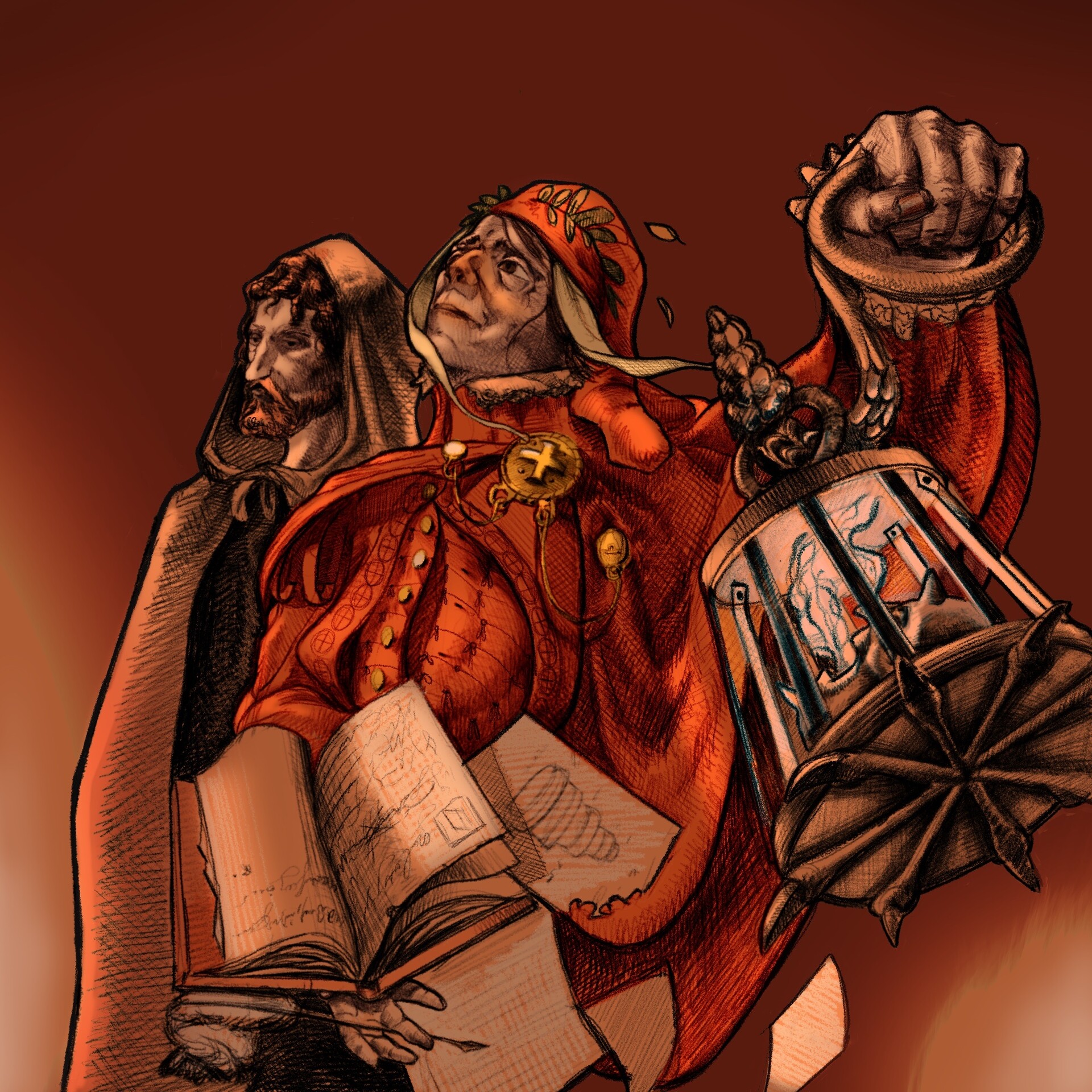 ArtStation - Divine Comedy book cover