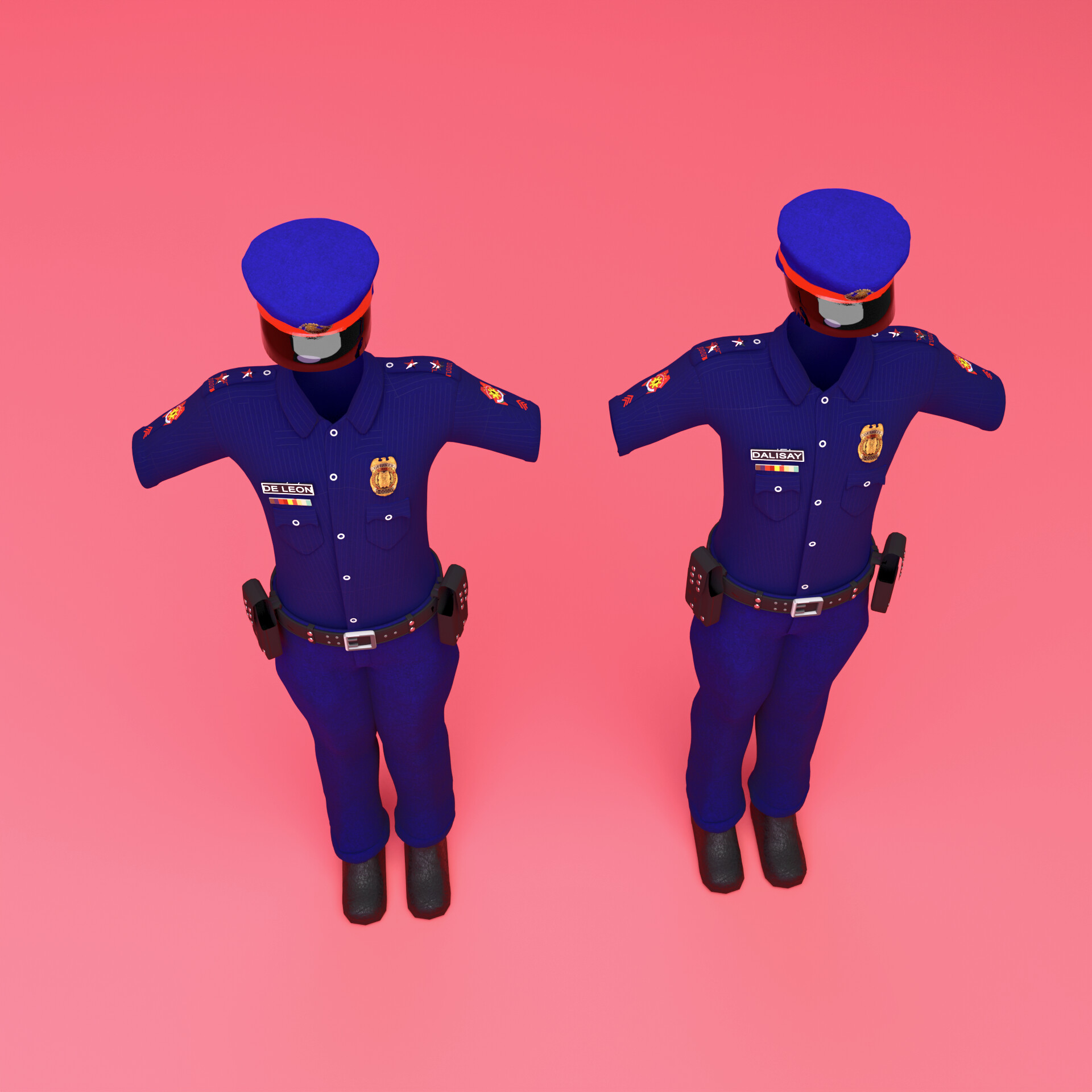 Shehroze Mughal - Police Uniforms in Blender