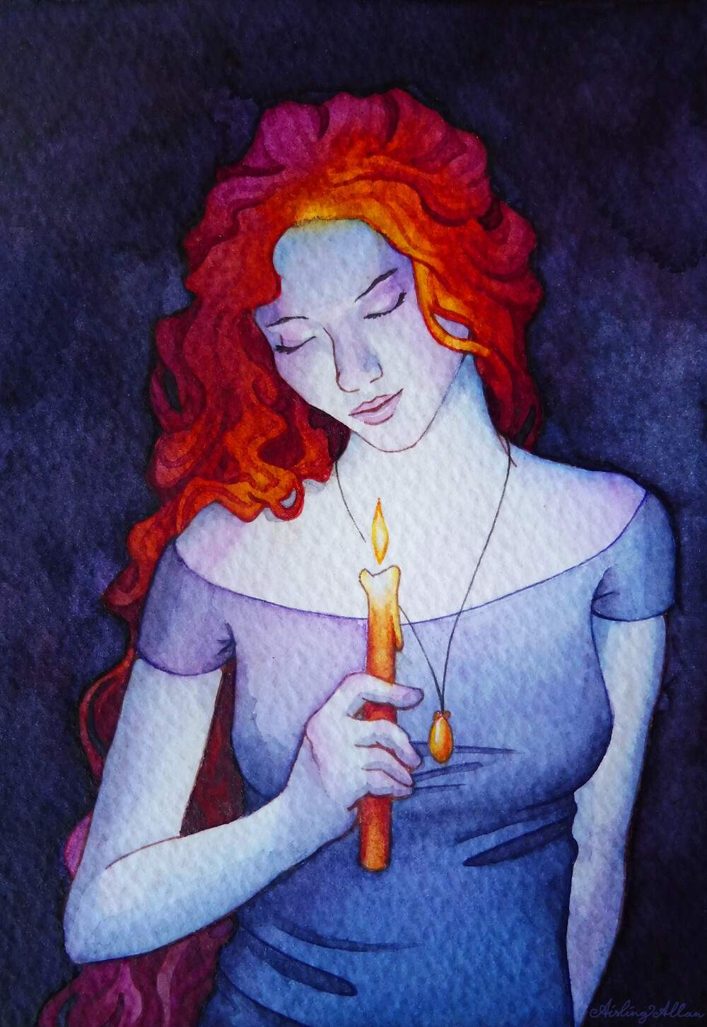 ArtStation - Girl with a Candle