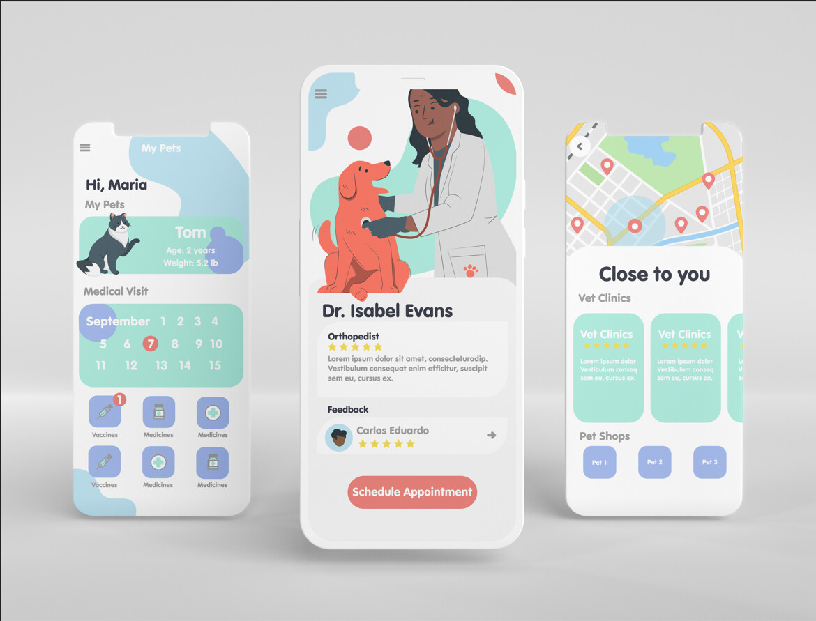 ArtStation - Pet App Design Concept