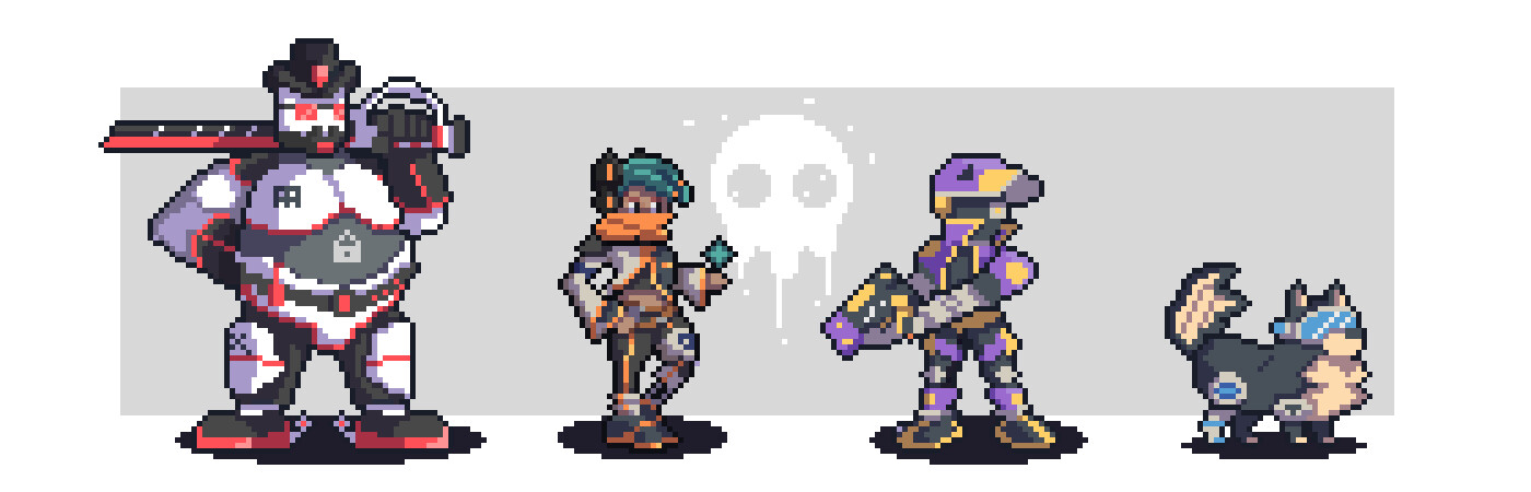 Carlos David González - Cyber Gang - Pixel Art Sprites