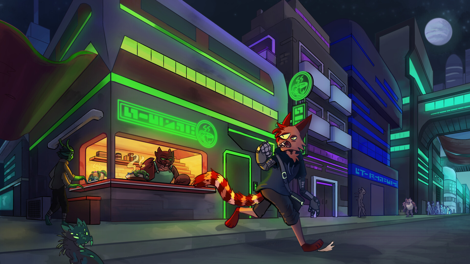 Courtney Spencer - Alien Street Corner Scene design