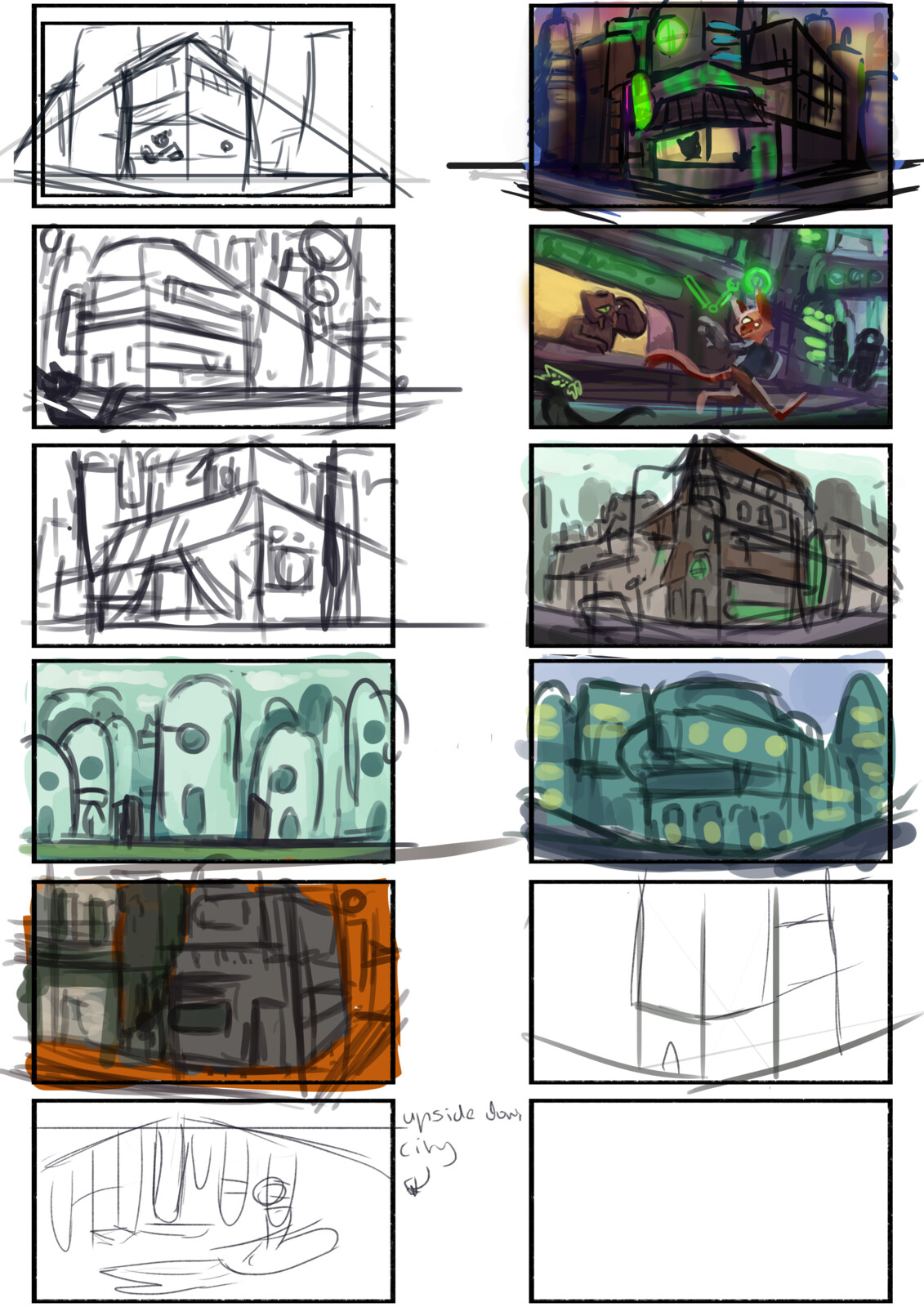 Courtney Spencer - Alien Street Corner Scene design