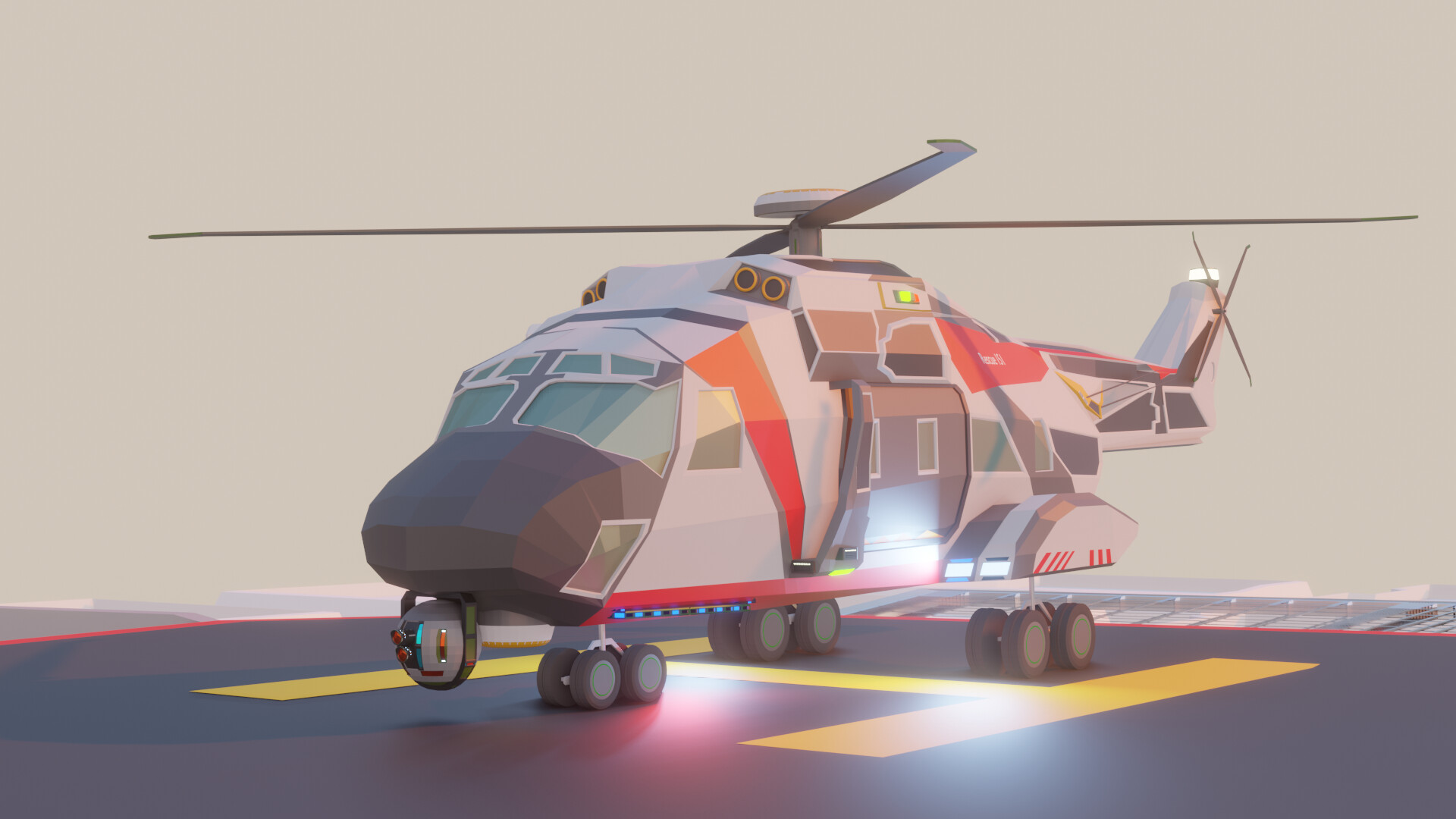 ArtStation - Rescue Helicopter