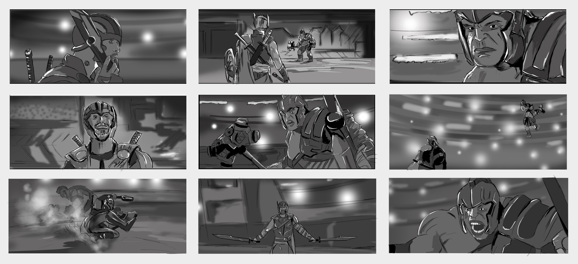 ArtStation - Thor Ragnarok_storyboard