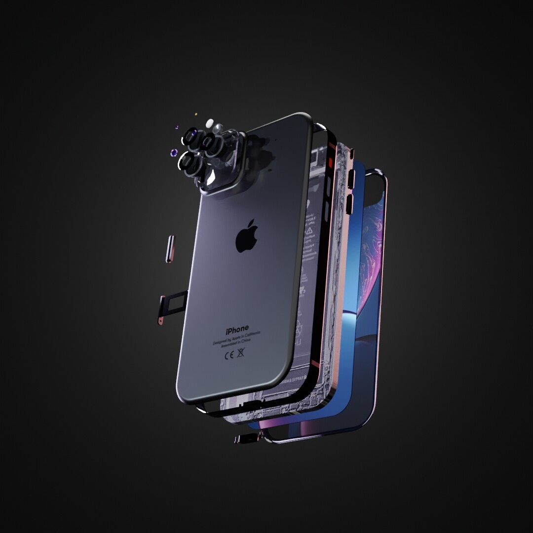 ArtStation - Iphone 3d