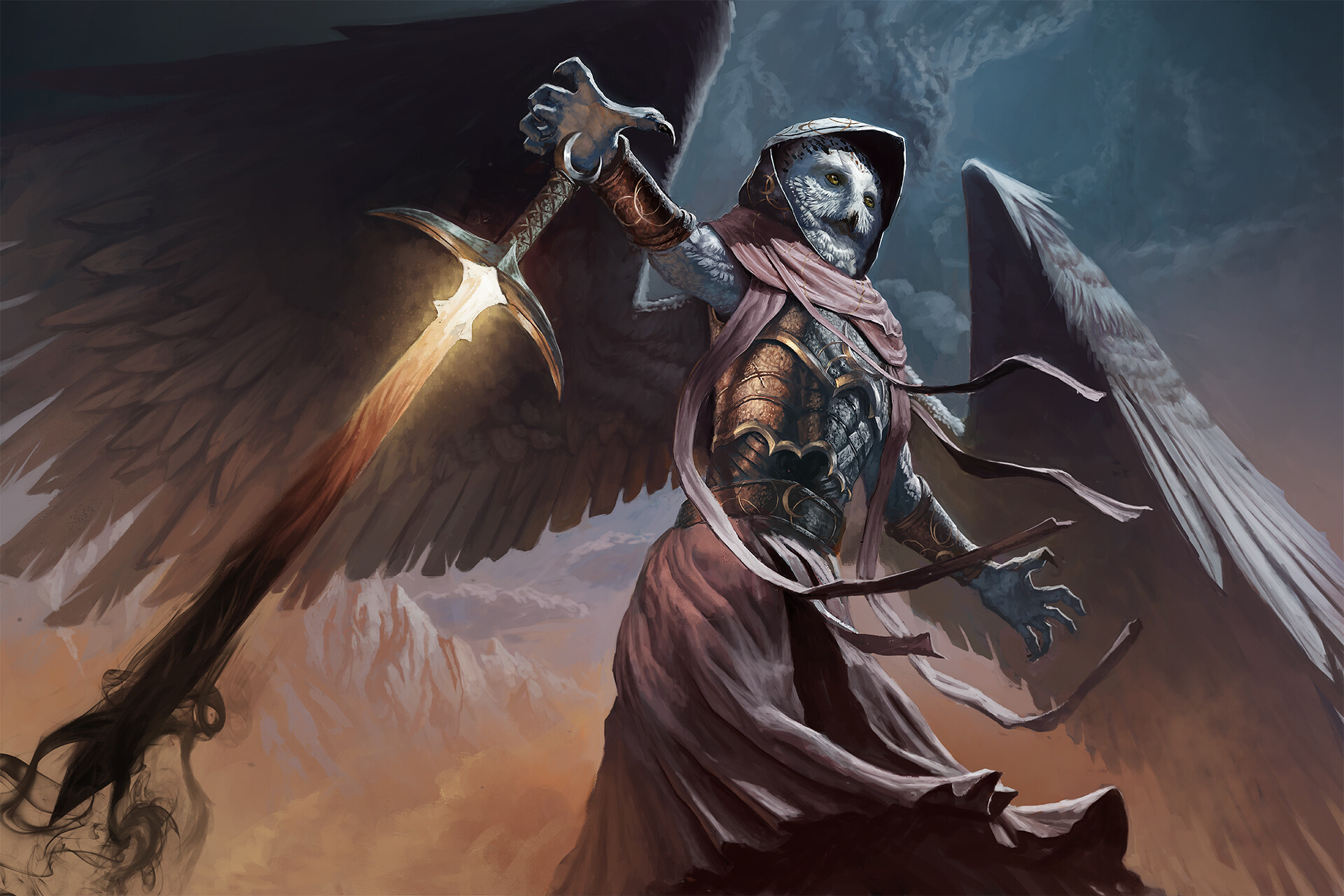 ArtStation - Owl warrior