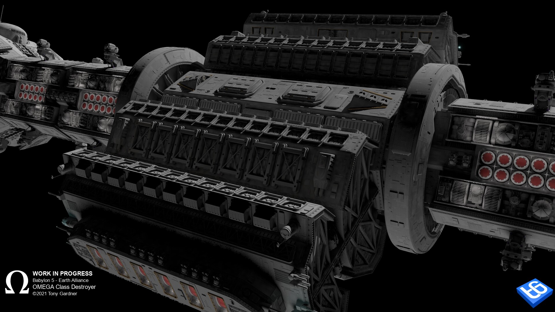 Tony Gardner - Reimagined Omega Class Destroyer - Babylon 5