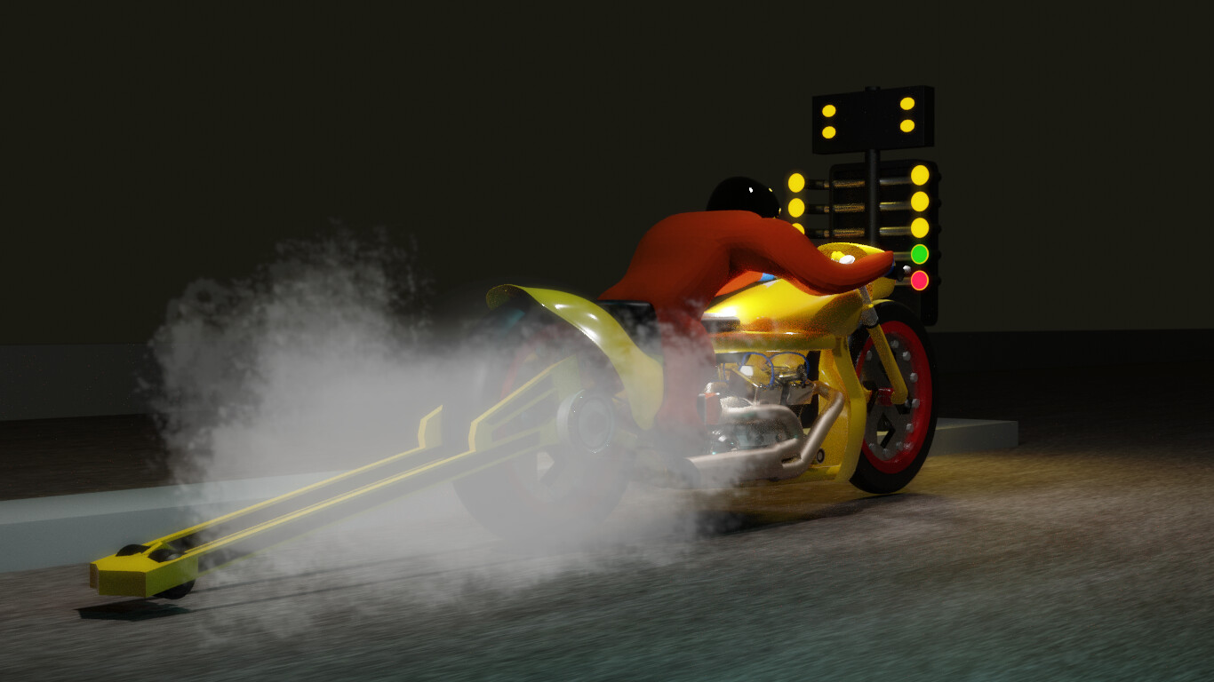 ArtStation - Drag Bike