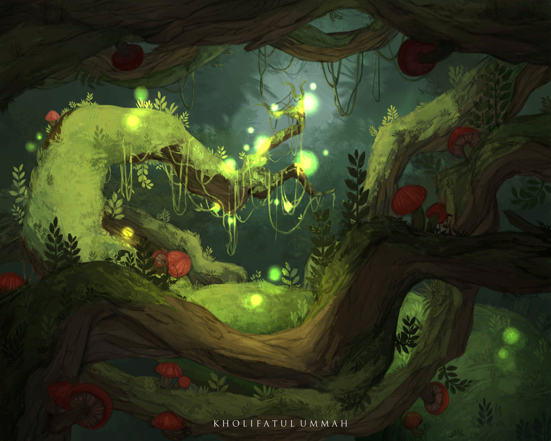 ArtStation - Mystical forest