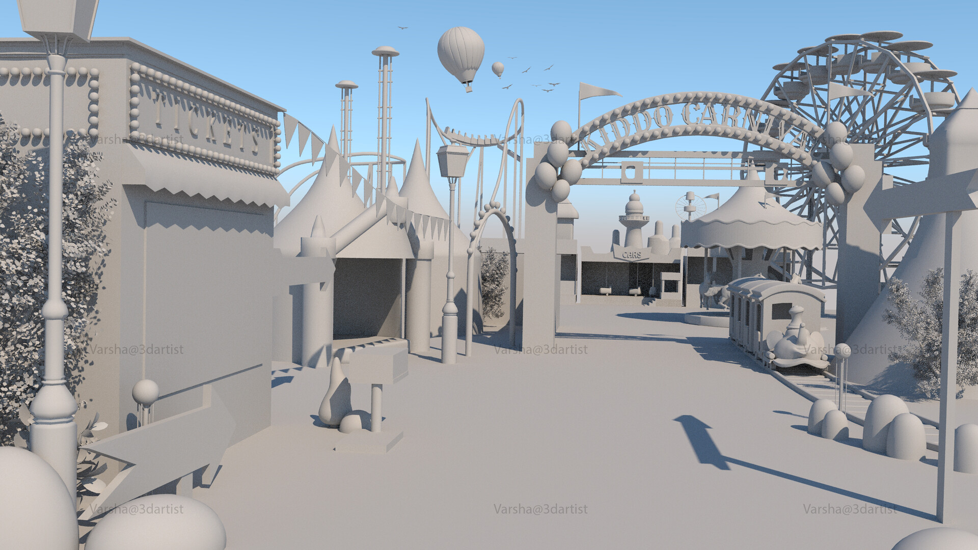 ArtStation - Carnival Bg creation