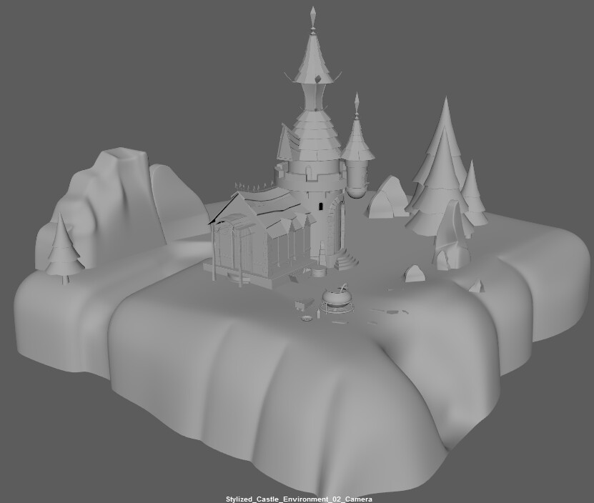 ArtStation - Stylized_Castle_Environment