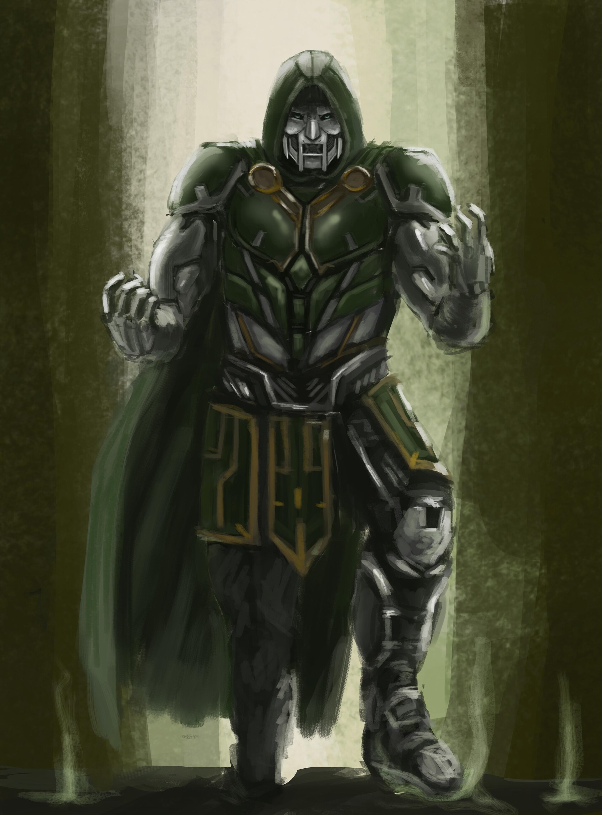 ArtStation - Dr Doom concept sketch