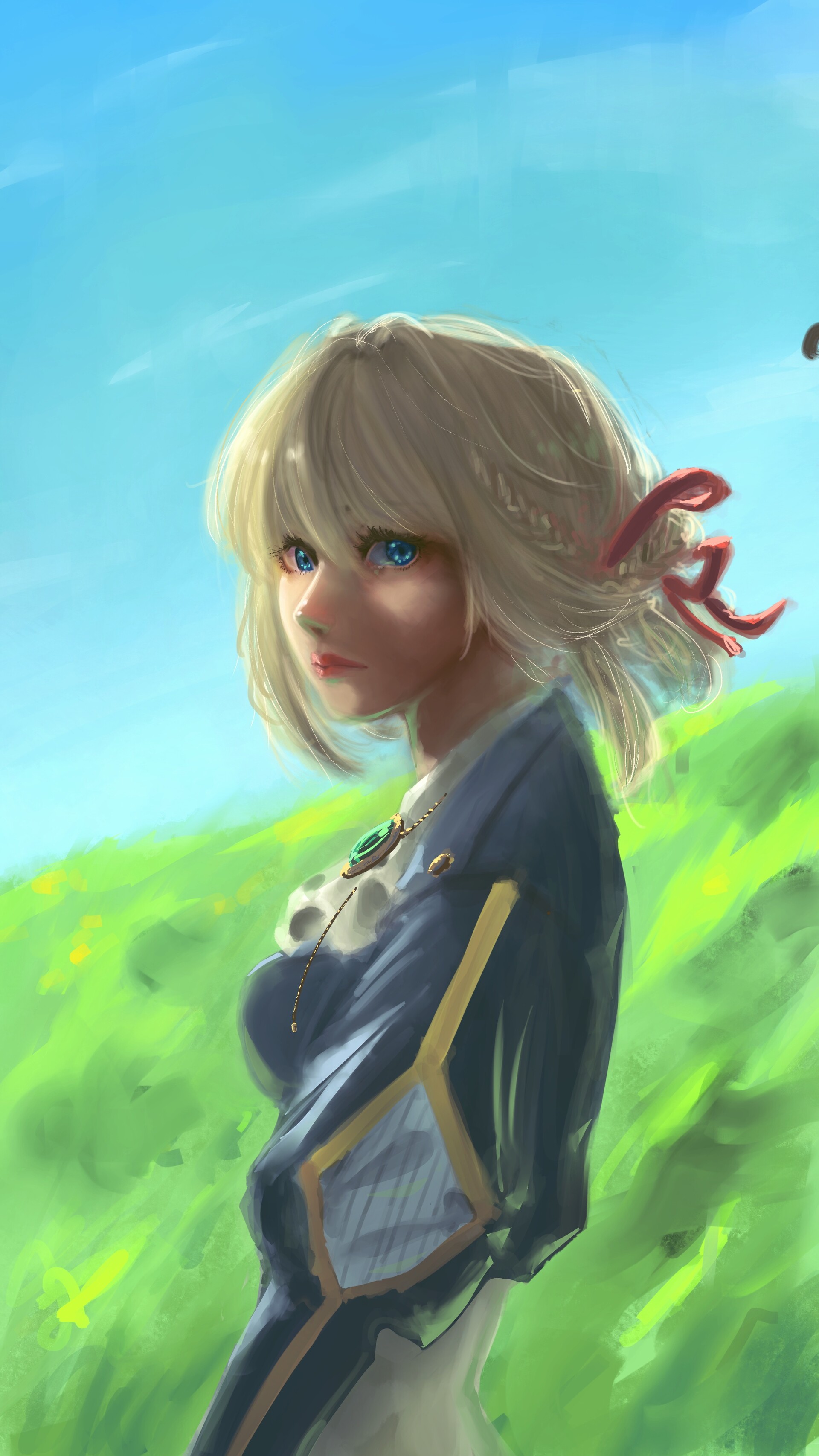 ArtStation - Violet evergarden ️🧡💛💜💙🤍🤎💚🖤