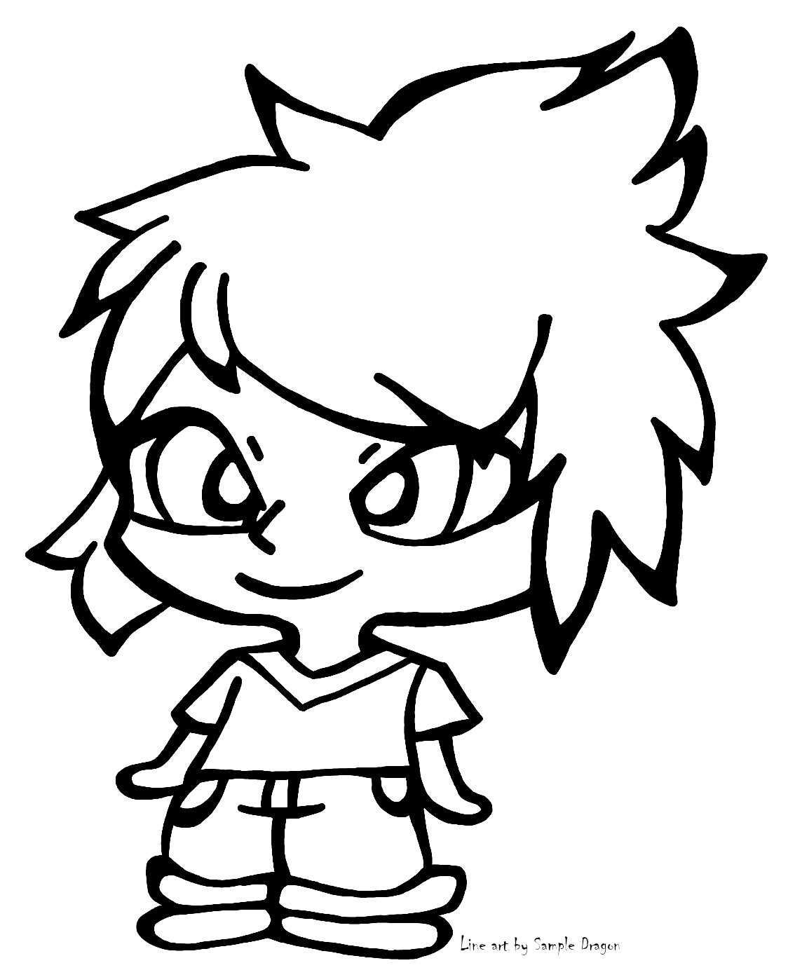 Chibi Boy Coloring Pages