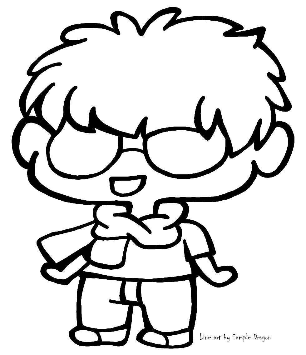 Chibi Boy Coloring Pages