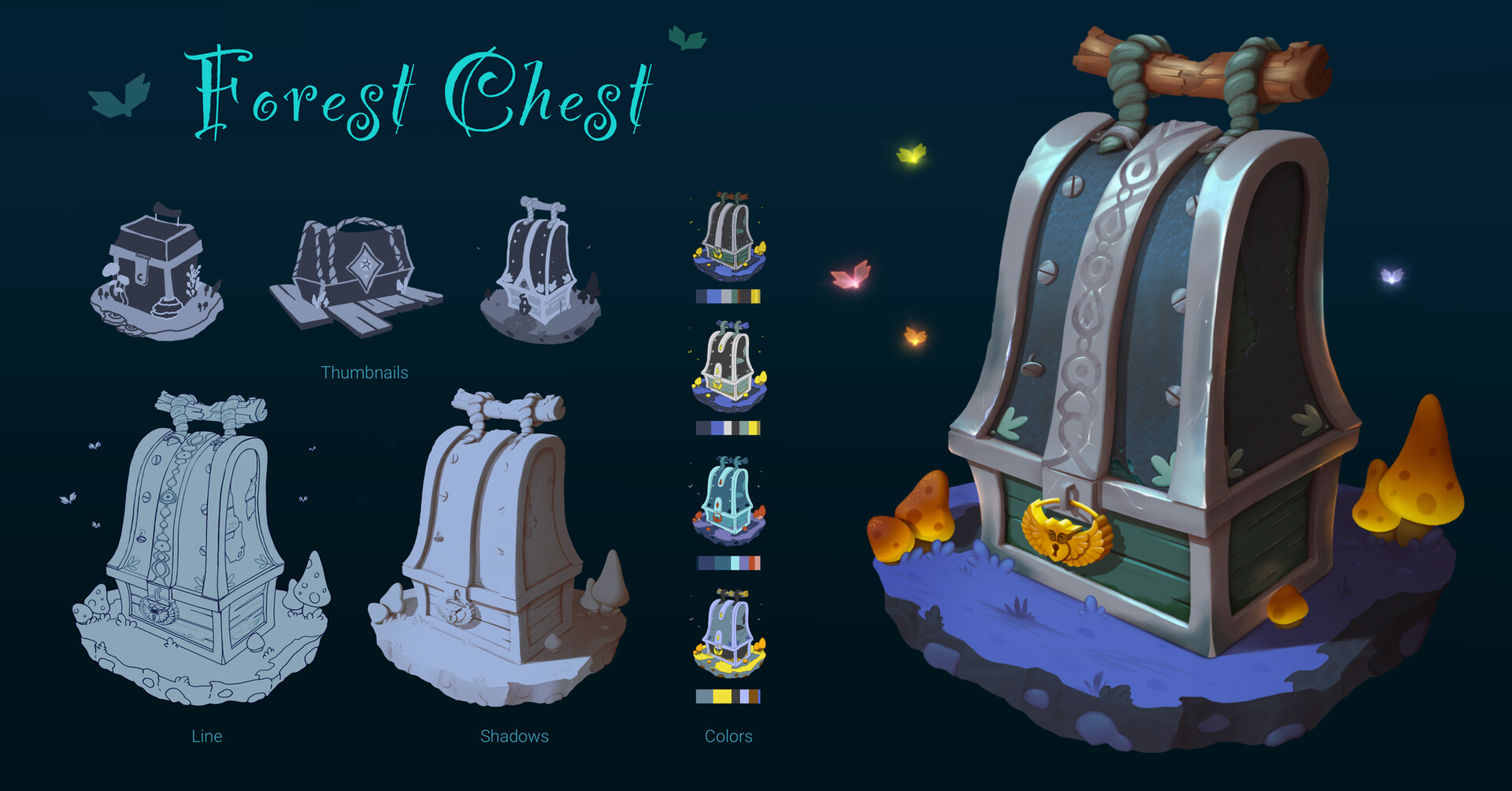 ArtStation - Forest chest concept