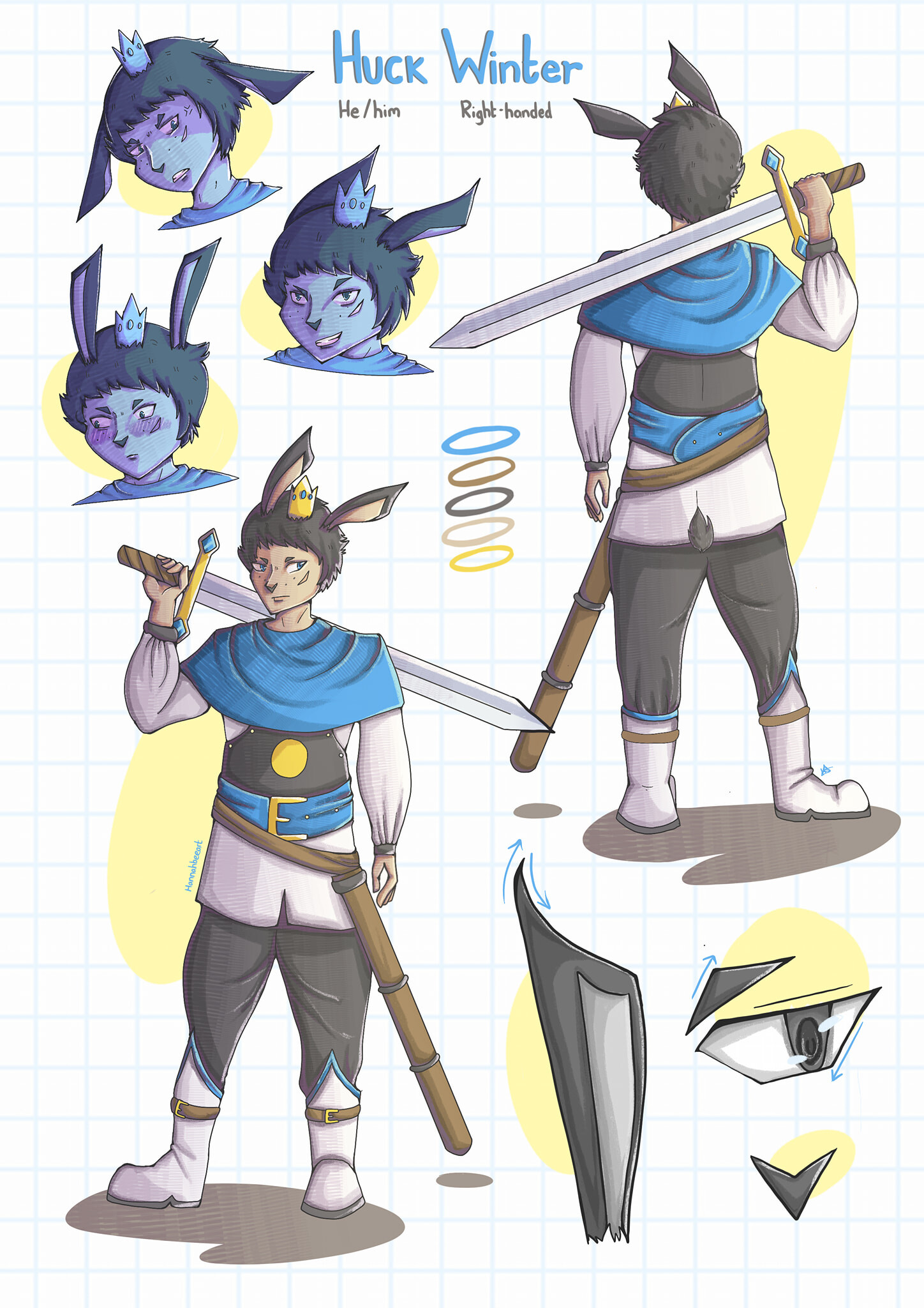 ArtStation - Huck Ref Sheet