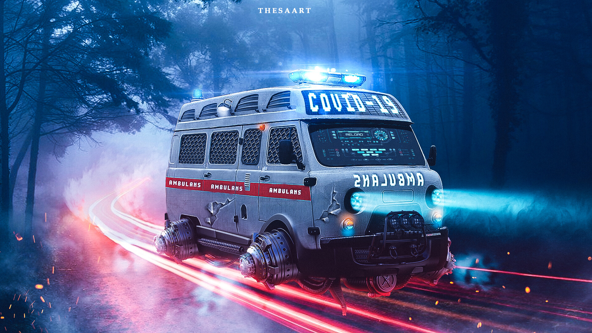 ArtStation - Flying Ambulance