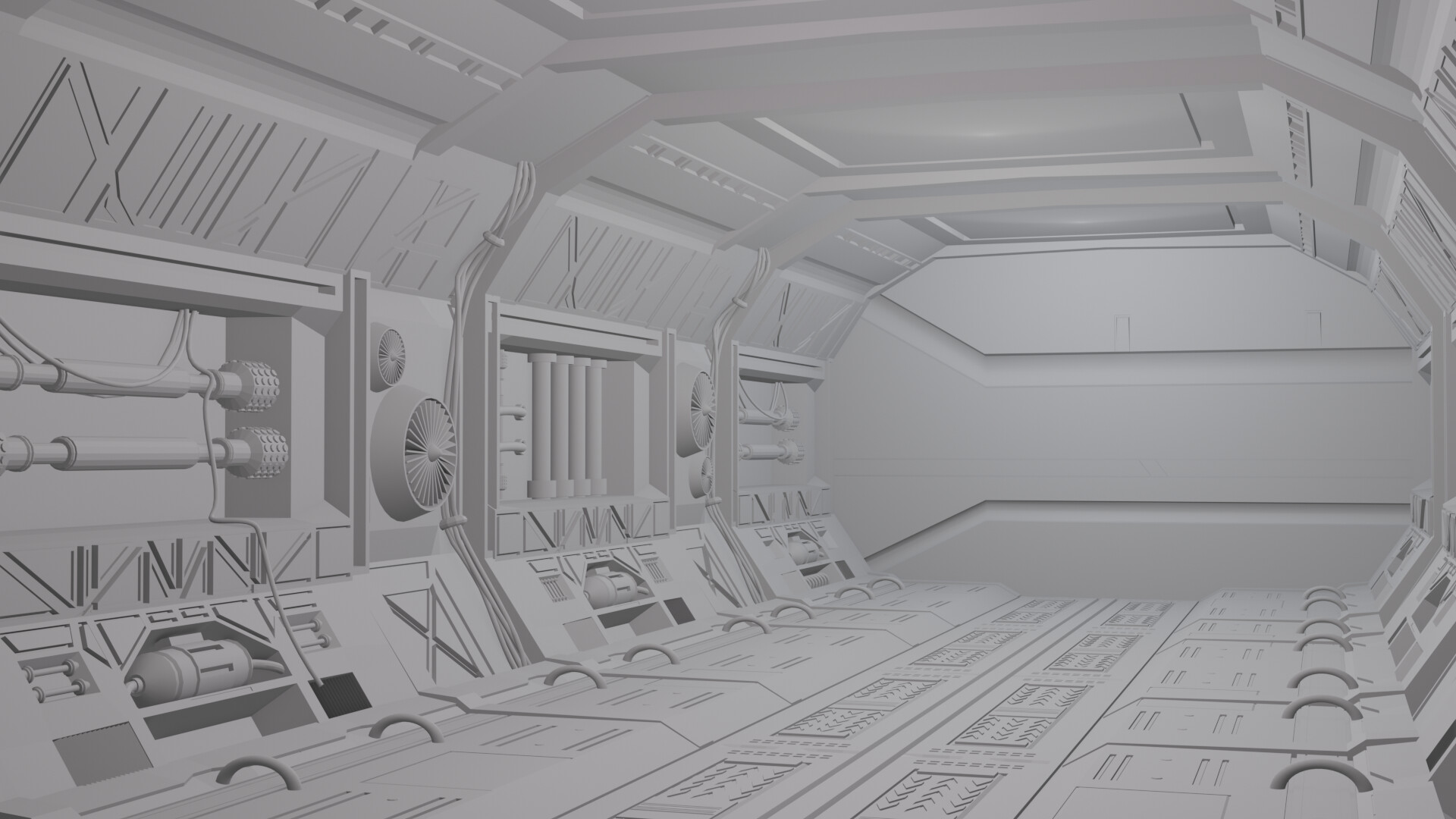 Valeria - Sci-fi corridor