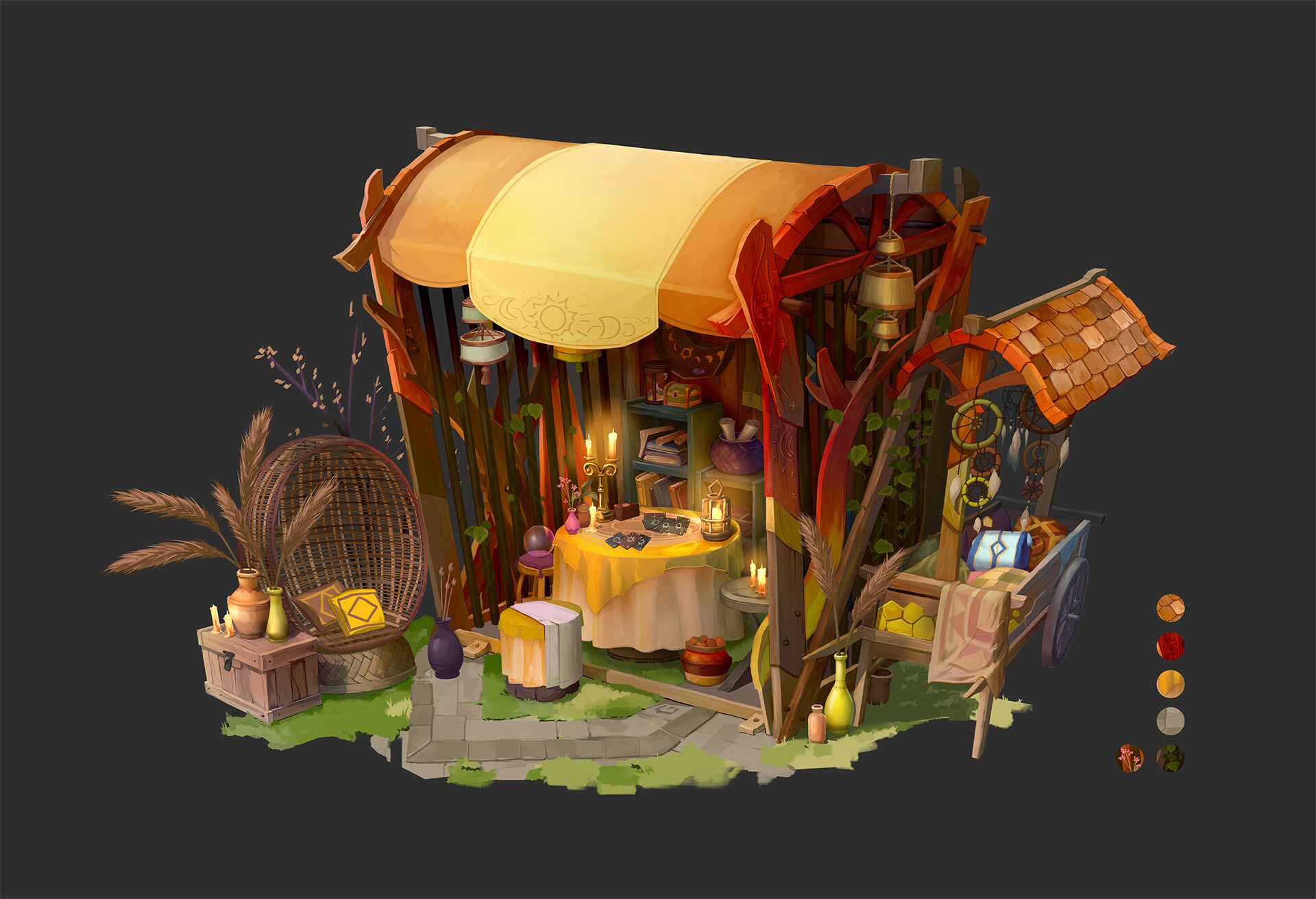 ArtStation - Sun Tarot Tent