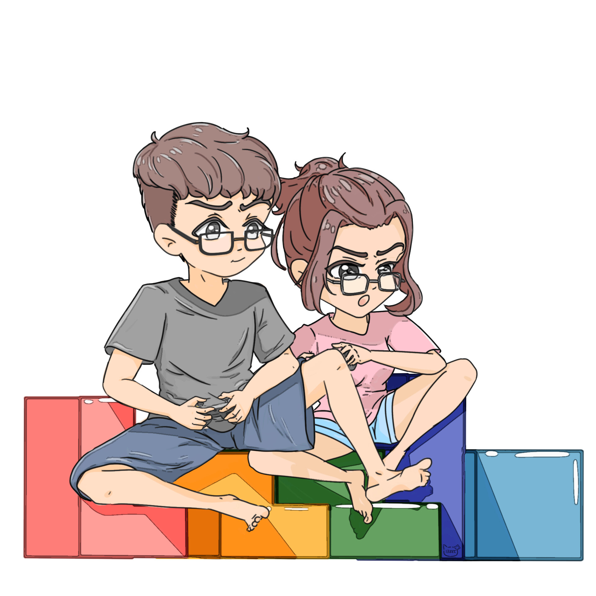 ArtStation - Gamer Couple