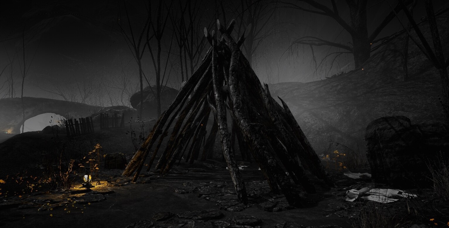 ArtStation - Stick hut