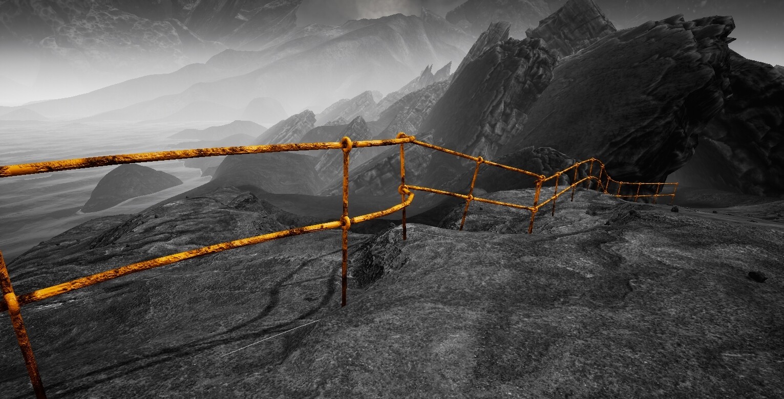 ArtStation - Rusted fence