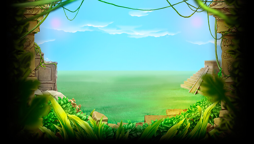 ArtStation - Maya themed slot game - Background