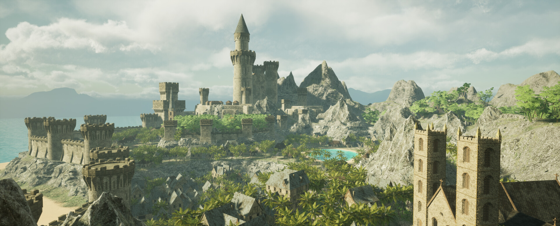 ArtStation - Medieval town|Unreal Engine 4