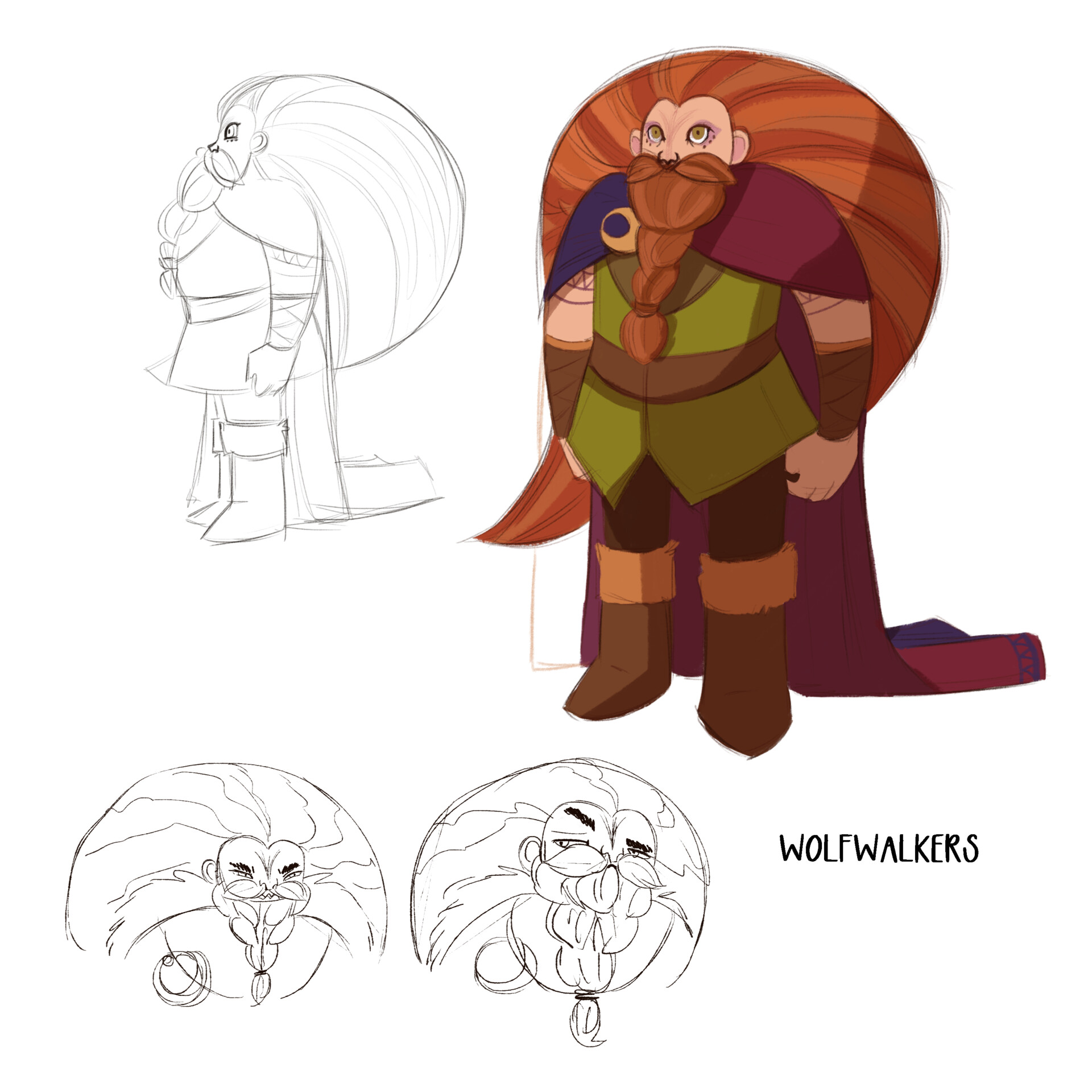 ArtStation - Wolfwalkers - character design