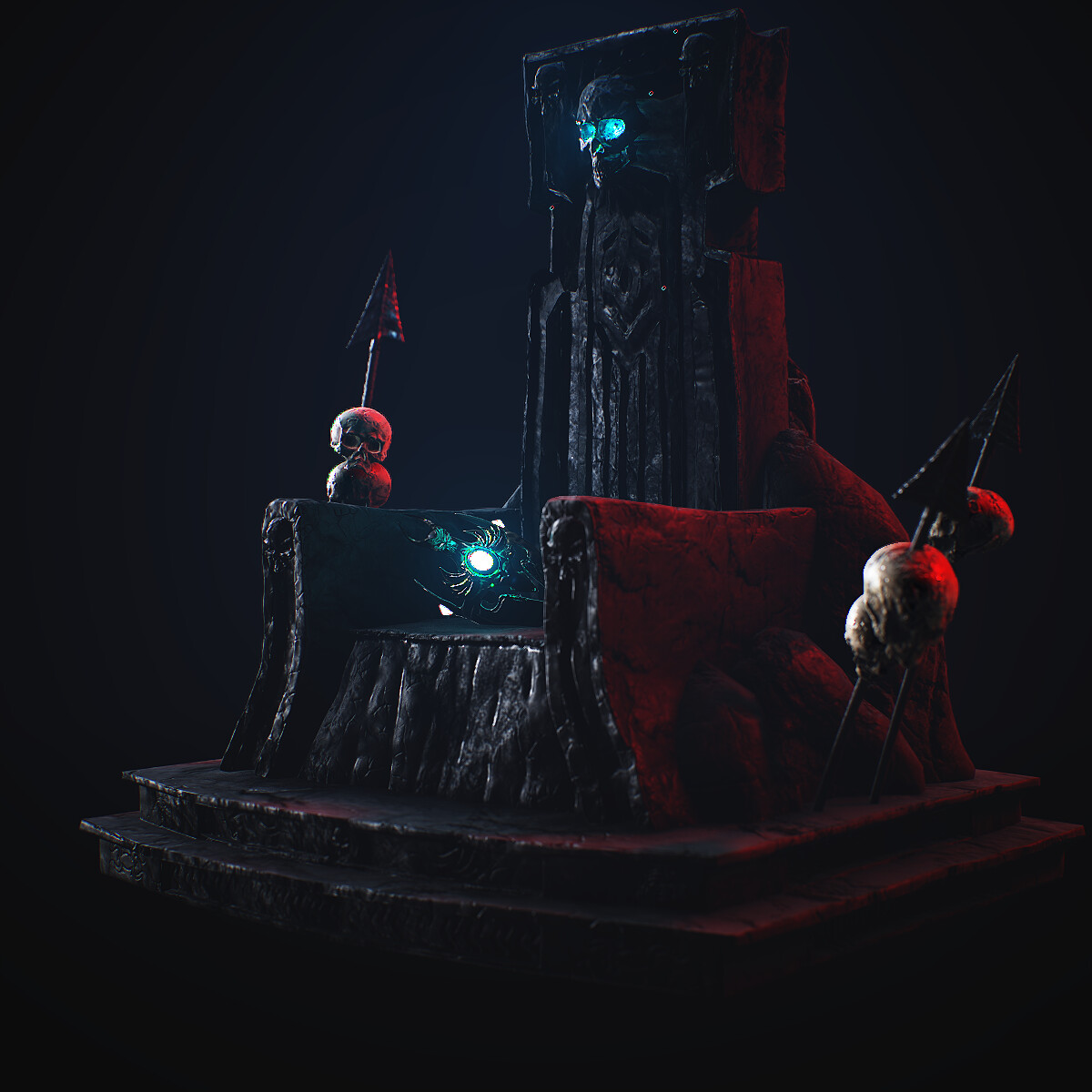 ArtStation - Throne of the necromancer
