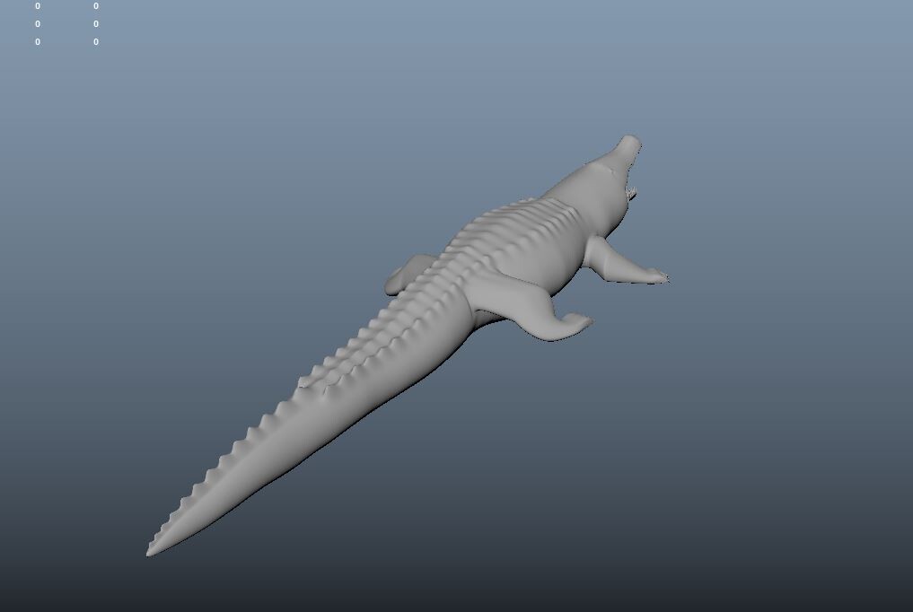 ArtStation - 3d crocodile model