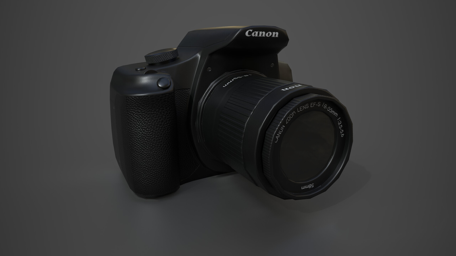 ArtStation - Low Poly Canon DSLR Camera
