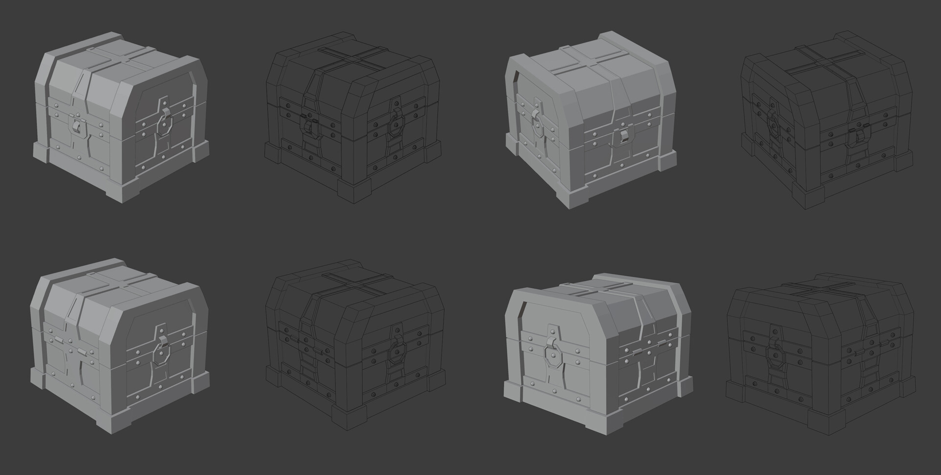 ArtStation - 3d dower chest model