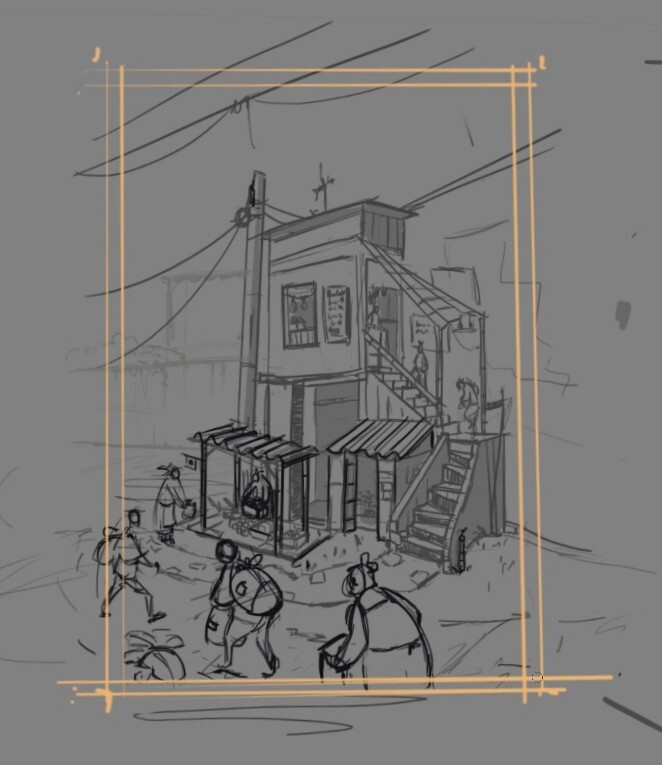 ArtStation - sketch composition 🎨