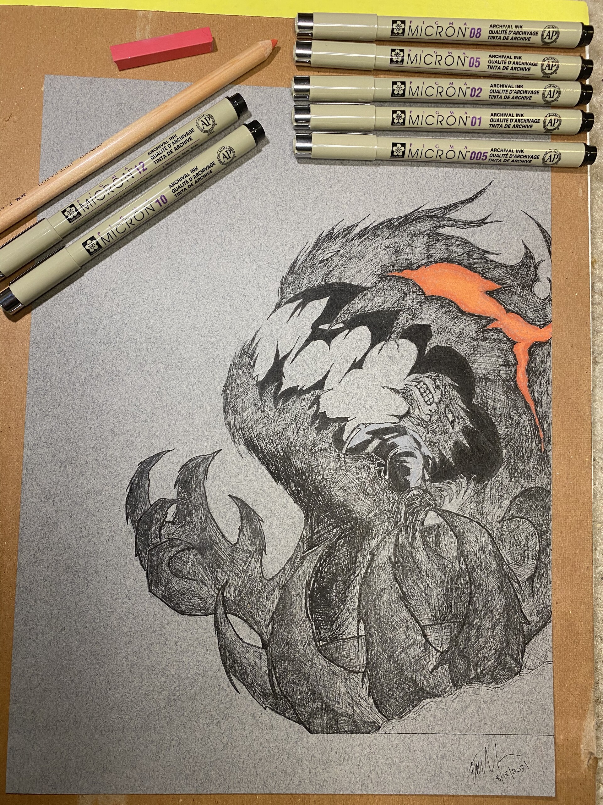 ArtStation - MHA: Tokoyami Fumikage - Manga Redraw